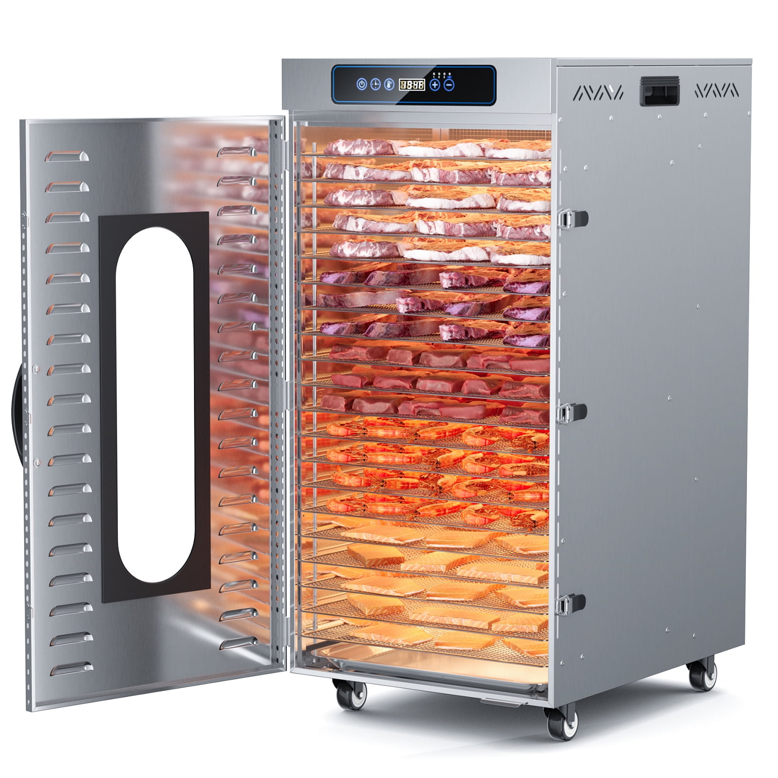Joreek WiFi Commercial Food-Dehydrator Machine 20 Trays, 17.52ft² Large ...