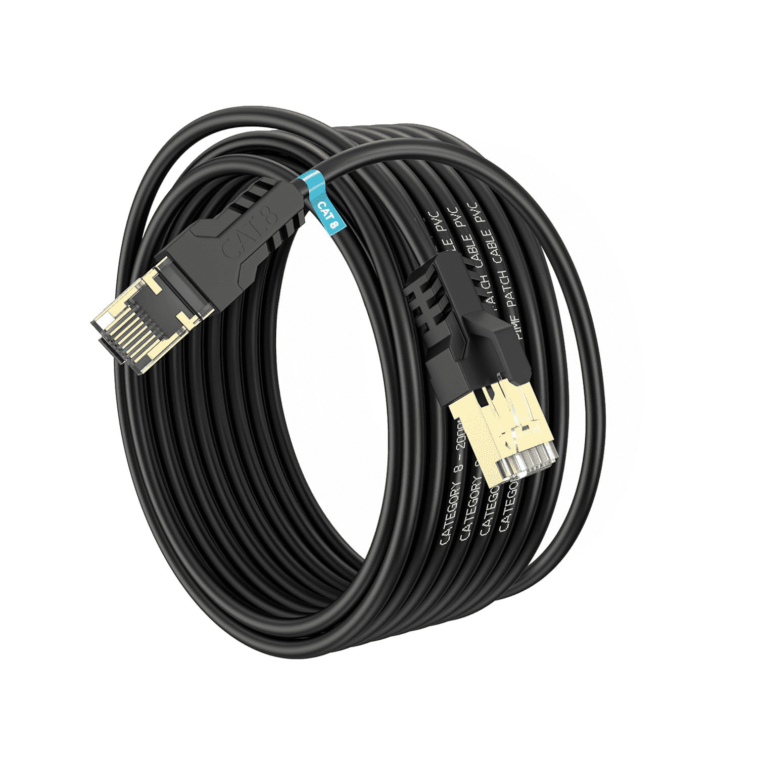 Jorenca Fast Indoor Ethernet Patch Cable Cat8 30 ft RJ45 Network ...
