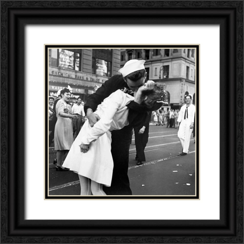 Jorgensen, Victor 20x20 Black Ornate Wood Framed with Double Matting ...