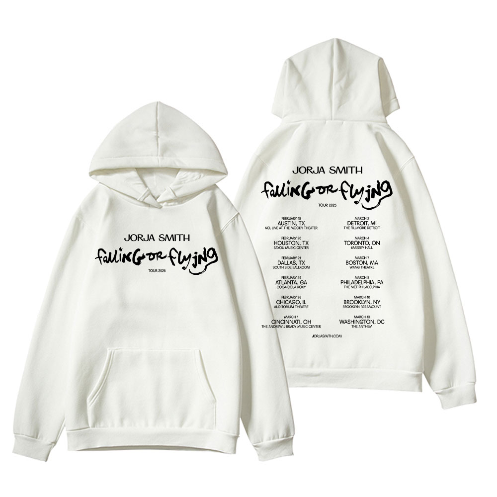 Jorja Smith Falling or Flying Tour 2025 Hoodie Women Men Vintage Casual ...