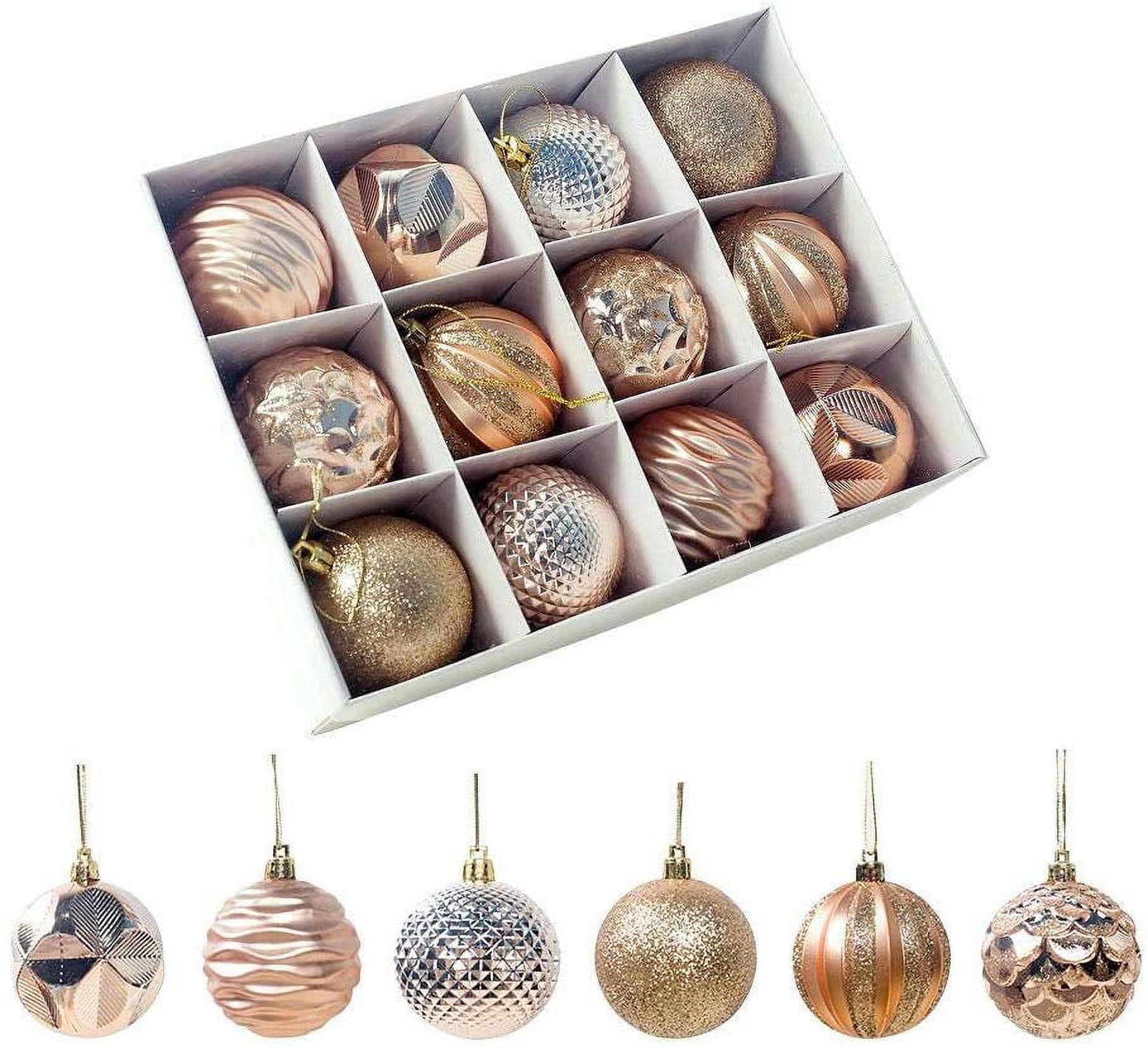 Jorlo 12 Pcs Christmas Ball Ornaments, Shatterproof Christmas ...