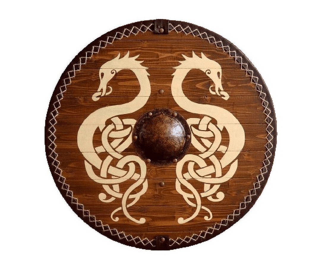 Jormungandr Serpent Viking Shield, medieval shield, norse shield, larp ...