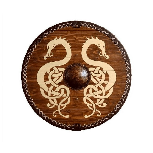 Jormungandr Serpent Viking Shield, medieval shield, norse shield, larp ...