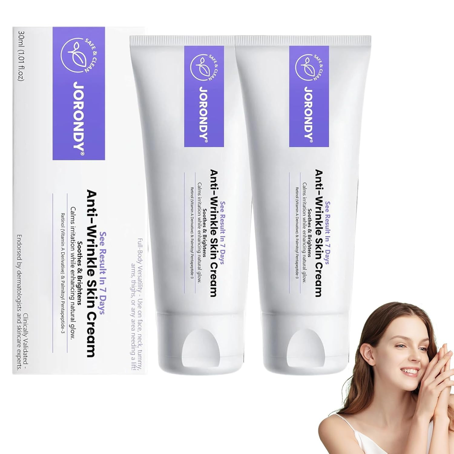 Jorondy Anti-Wrinkle Skin Cream, Skin Firming Cream, Advanced Firming Wrinkle Reducing cream ...