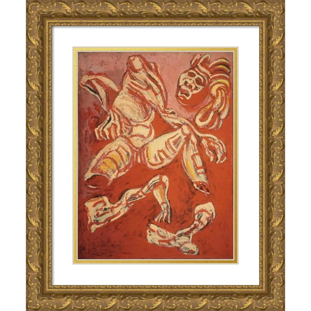 José Clemente Orozco 15x18 Gold Ornate Wood Frame and Double Matted ...
