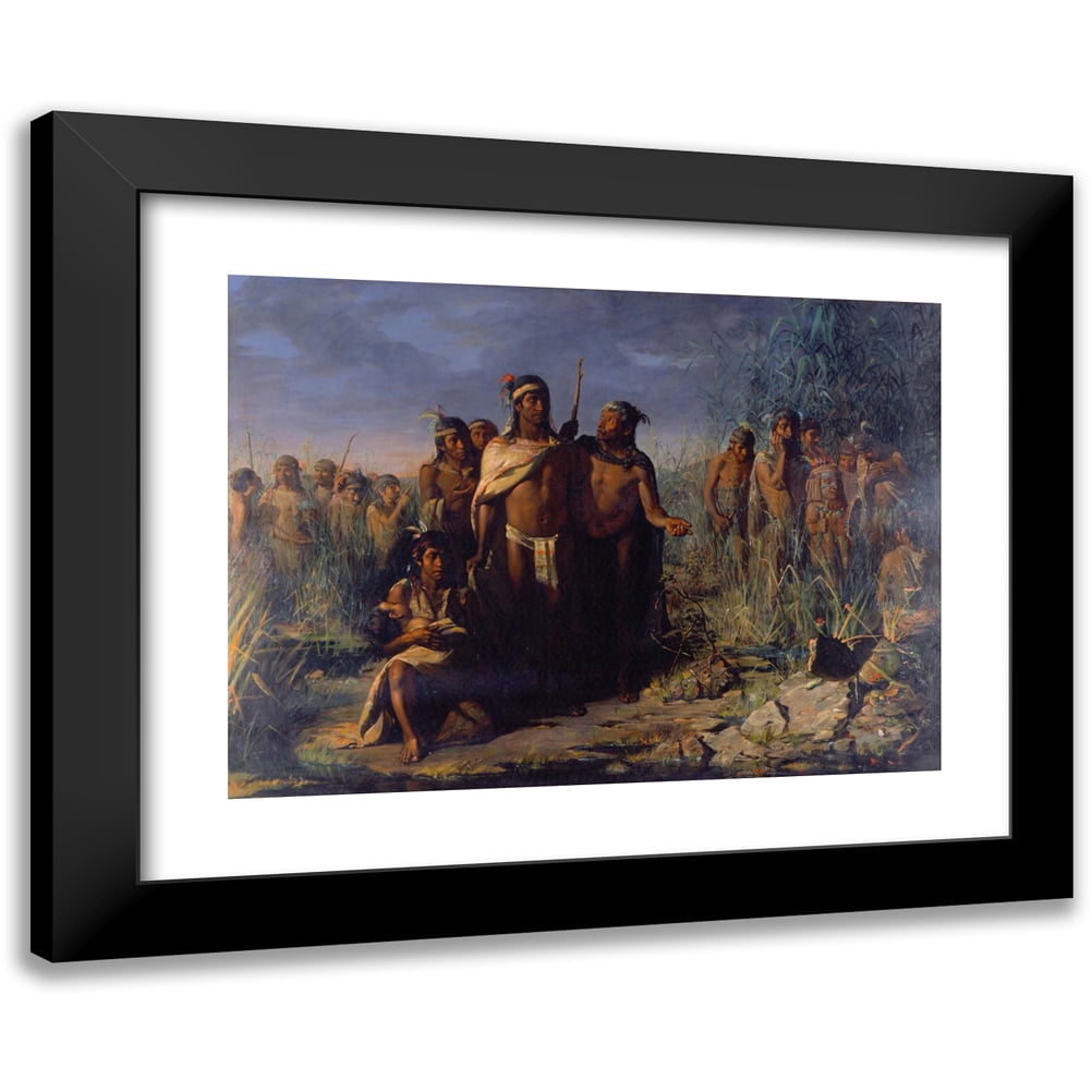 José María Jara 24x19 Black Modern Framed Museum Art Print Titled - The ...