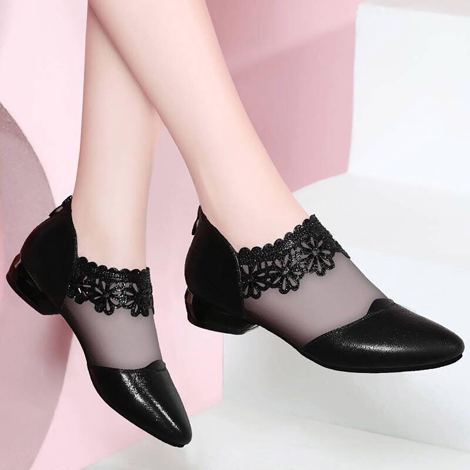 Josdec Womens Dress Shoes Flats Clearance Slip On Shoes Slip On Comfort Comfortable For Walking