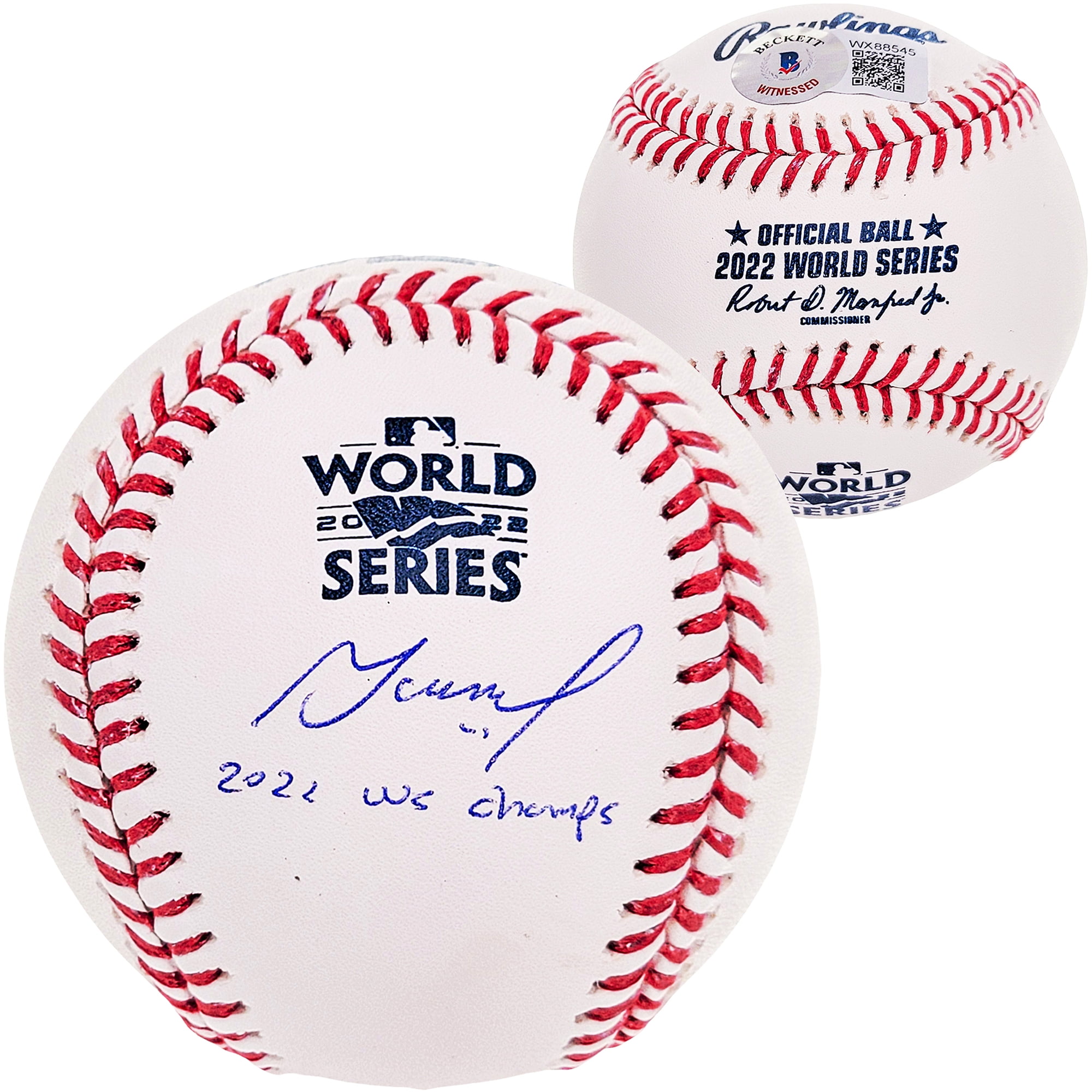 Jose Altuve Autographed Official 2022 World Series Logo MLB Baseball ...