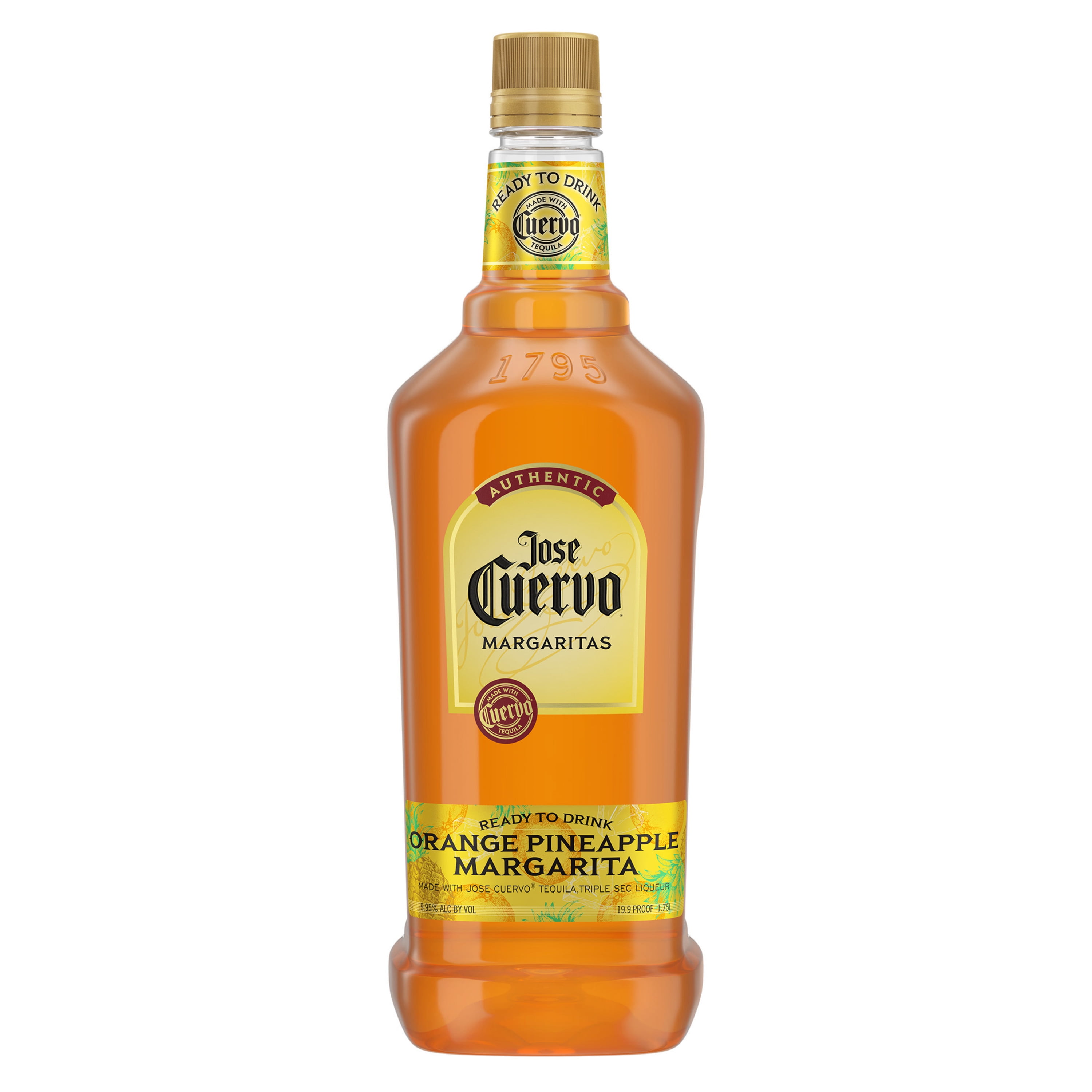 Jose Cuervo Authentic Margarita Orange Pineapple 1.75L Plastic Bottle ...