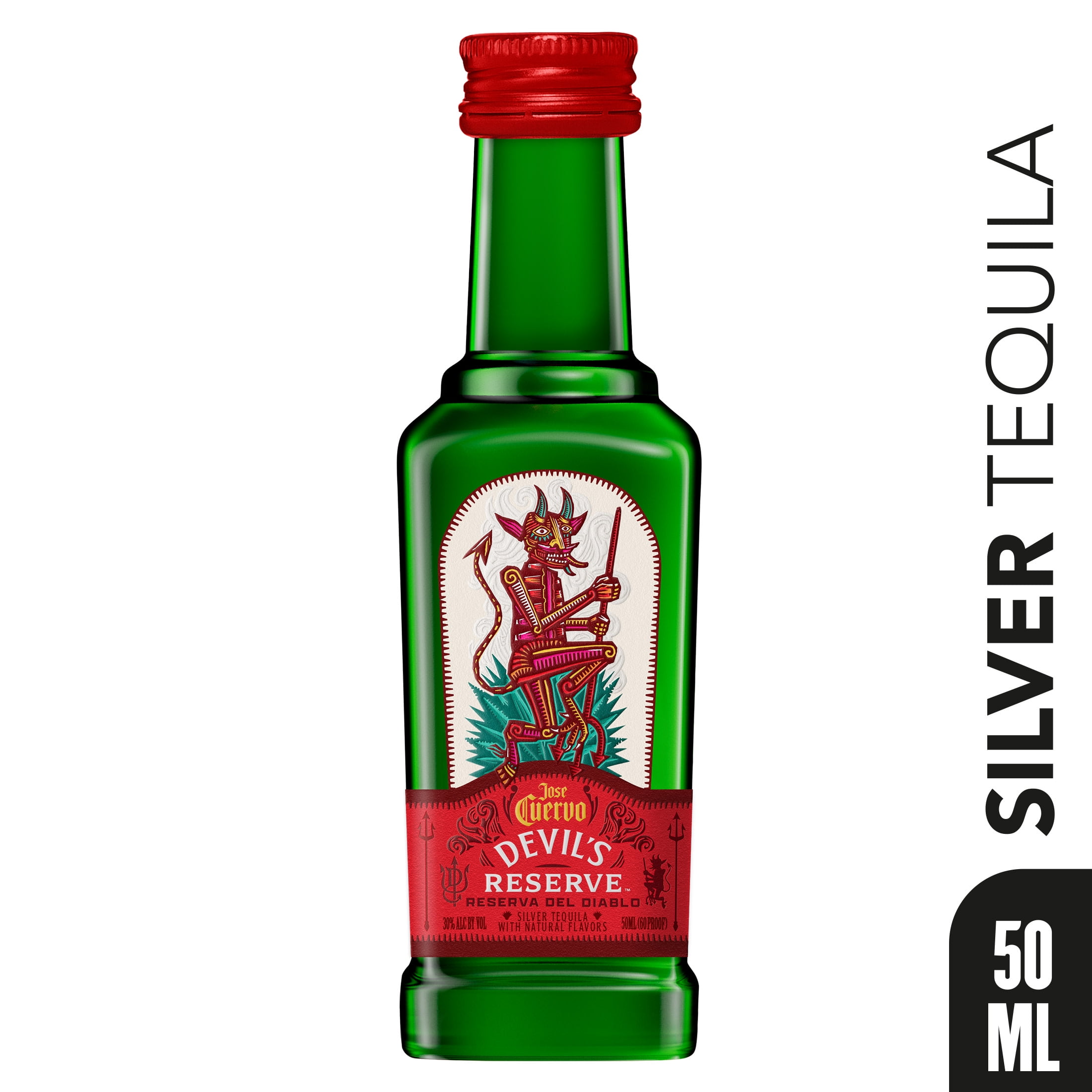 Jose Cuervo Devil's Reserve Tequila, 30% ABV, (1) 50 ml Plastic Bottle ...