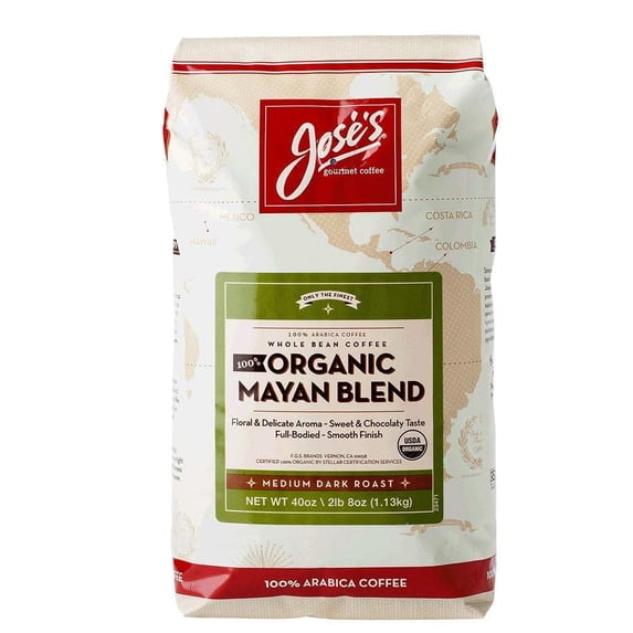 Jose's Whole Bean Coffee, 40 oz, Mayan Blend, 100% Arabica - Walmart.com