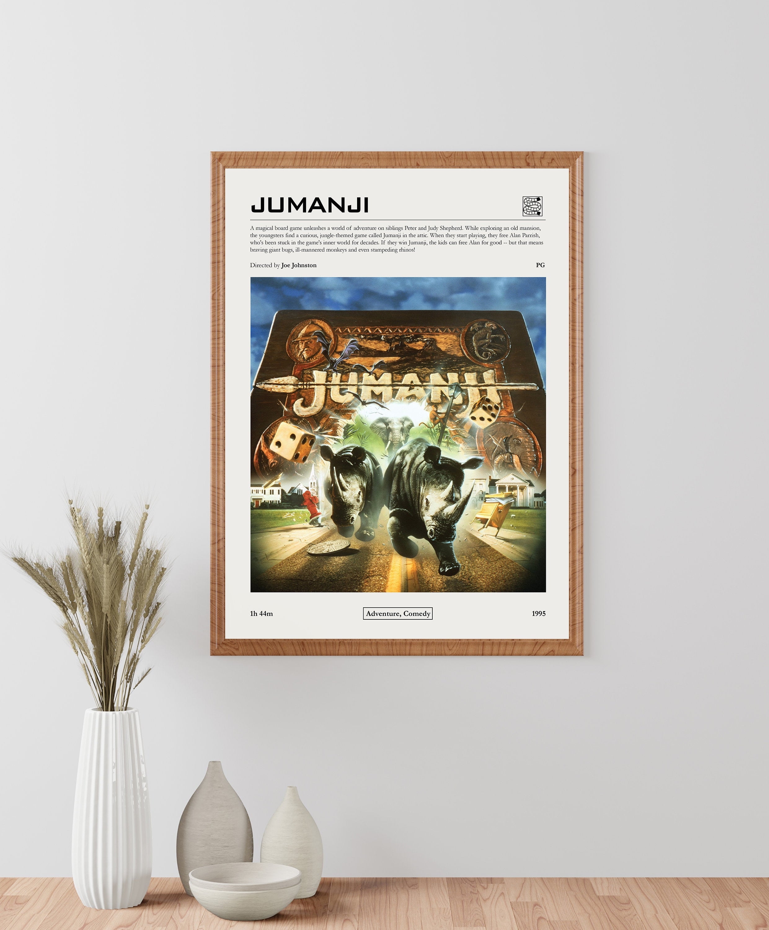 Josecarlos Poster Jumanji 1995 Minimalist Movie Poster | Joe Johnston ...