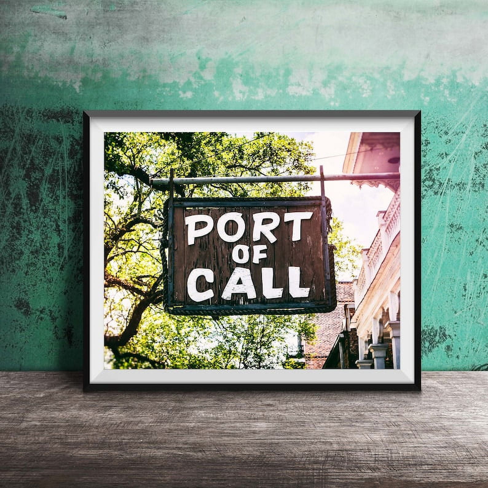 Josecarlos Poster New Orleans, Port Of Call Wall Art - Nola Sign ...