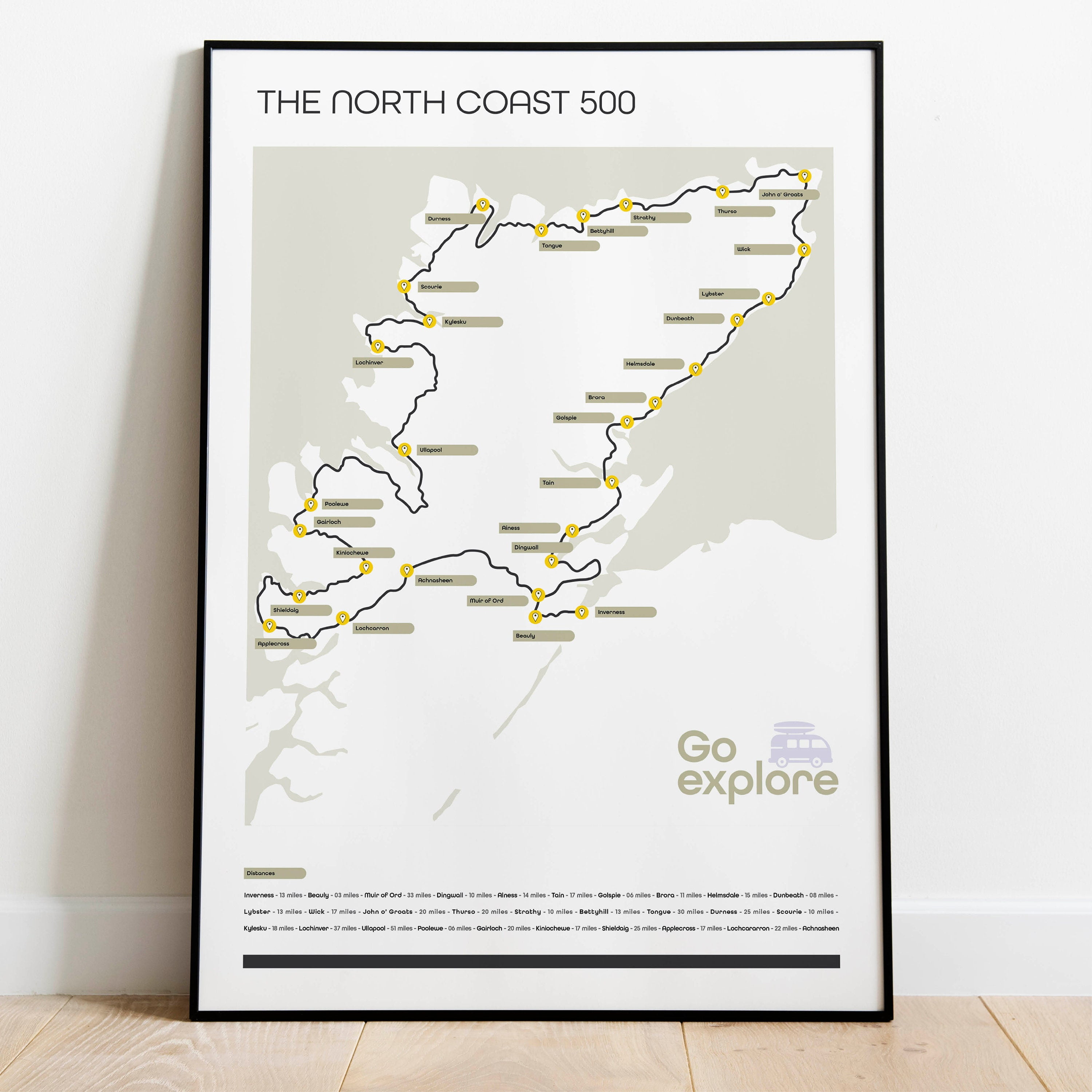 Josecarlos Poster North Coast 500 - Nc500 Road Trip Poster | Ultimate ...