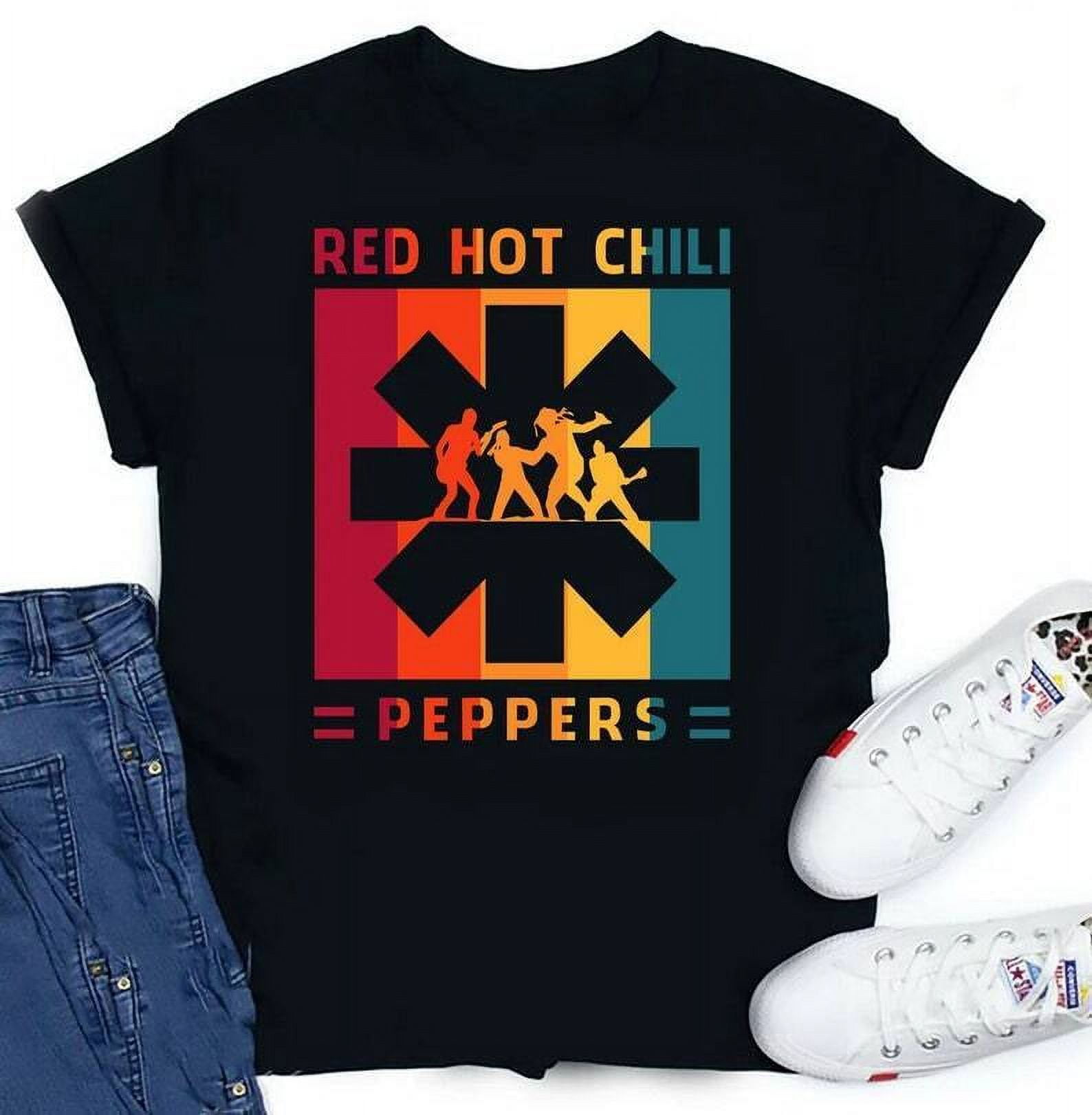 Josecarlos Red Hot Chili Peppers Tee Red Hot Chili Peppers Retro Vintage Shirt Christmas T