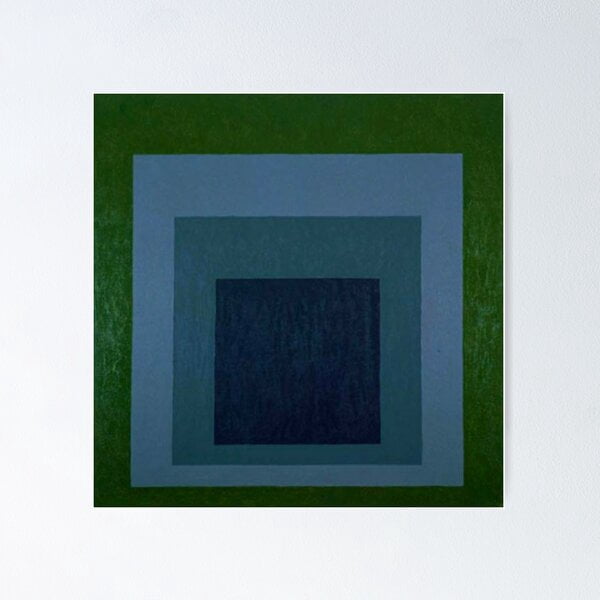 Josef Albers Study For Homage To The Square. Departing In Olive Green ...