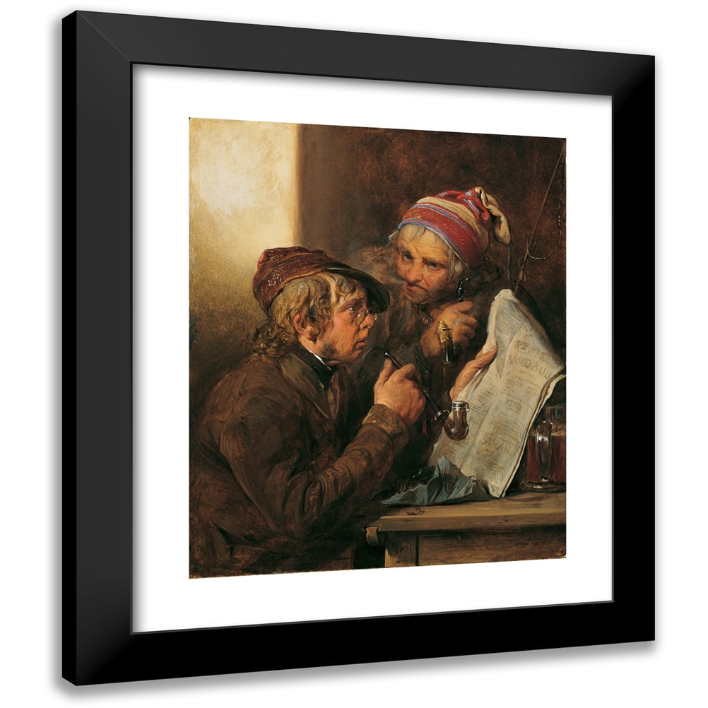 Josef Danhauser 12x14 Black Modern Framed Museum Art Print Titled - The ...
