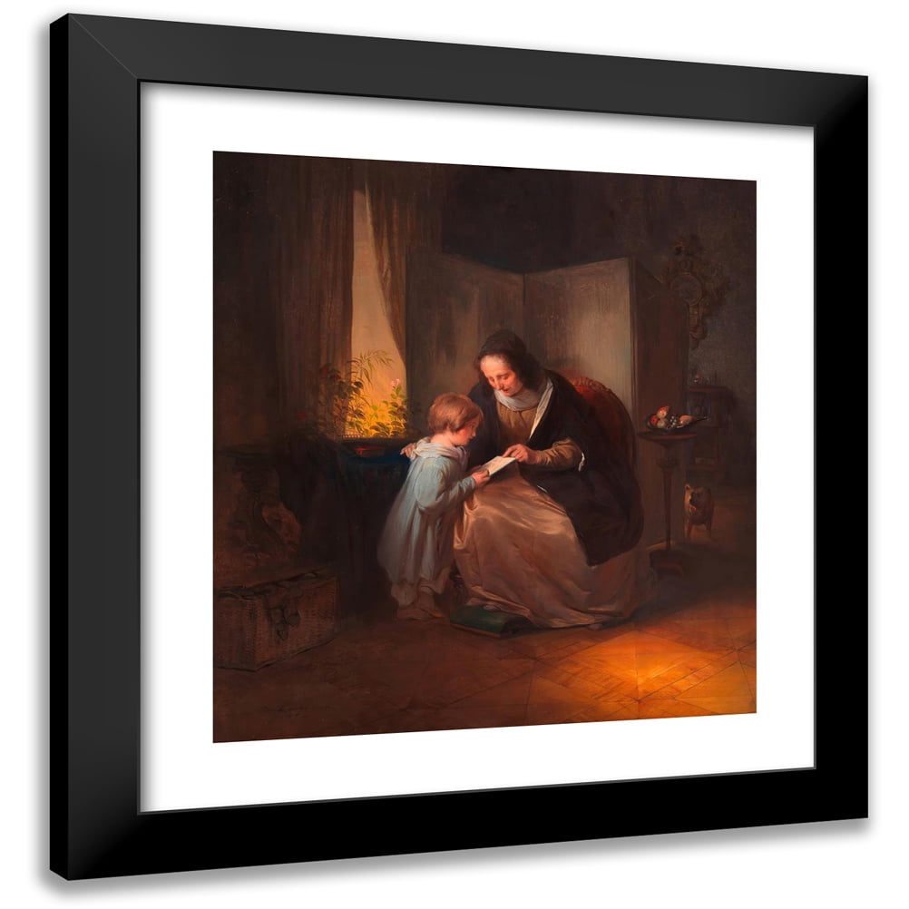 Josef Danhauser 15x16 Black Modern Framed Museum Art Print Titled - The ...