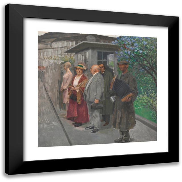 Josef Engelhart 15x15 Black Modern Framed Museum Art Print Titled ...