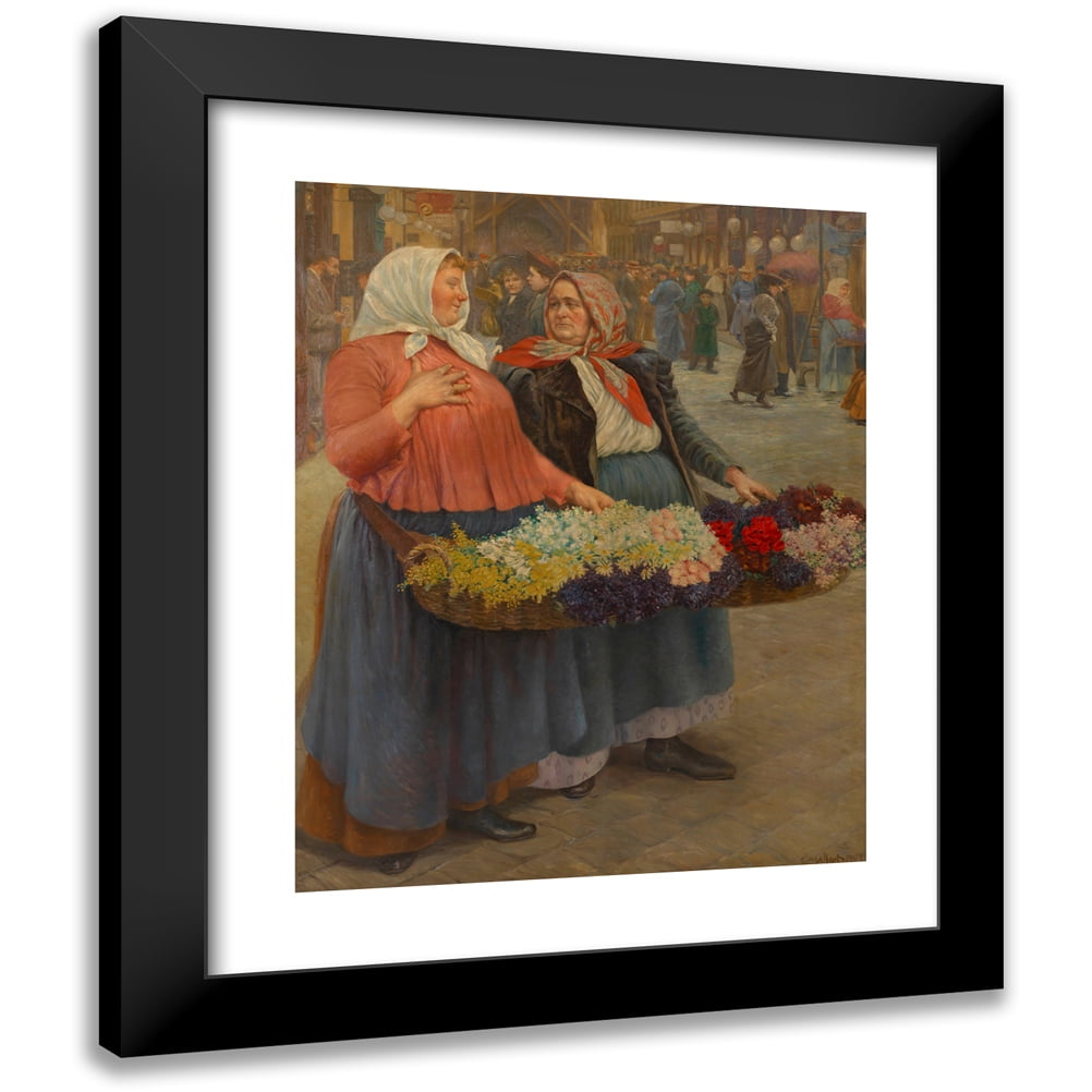 Josef Engelhart 15x18 Black Modern Framed Museum Art Print Titled ...