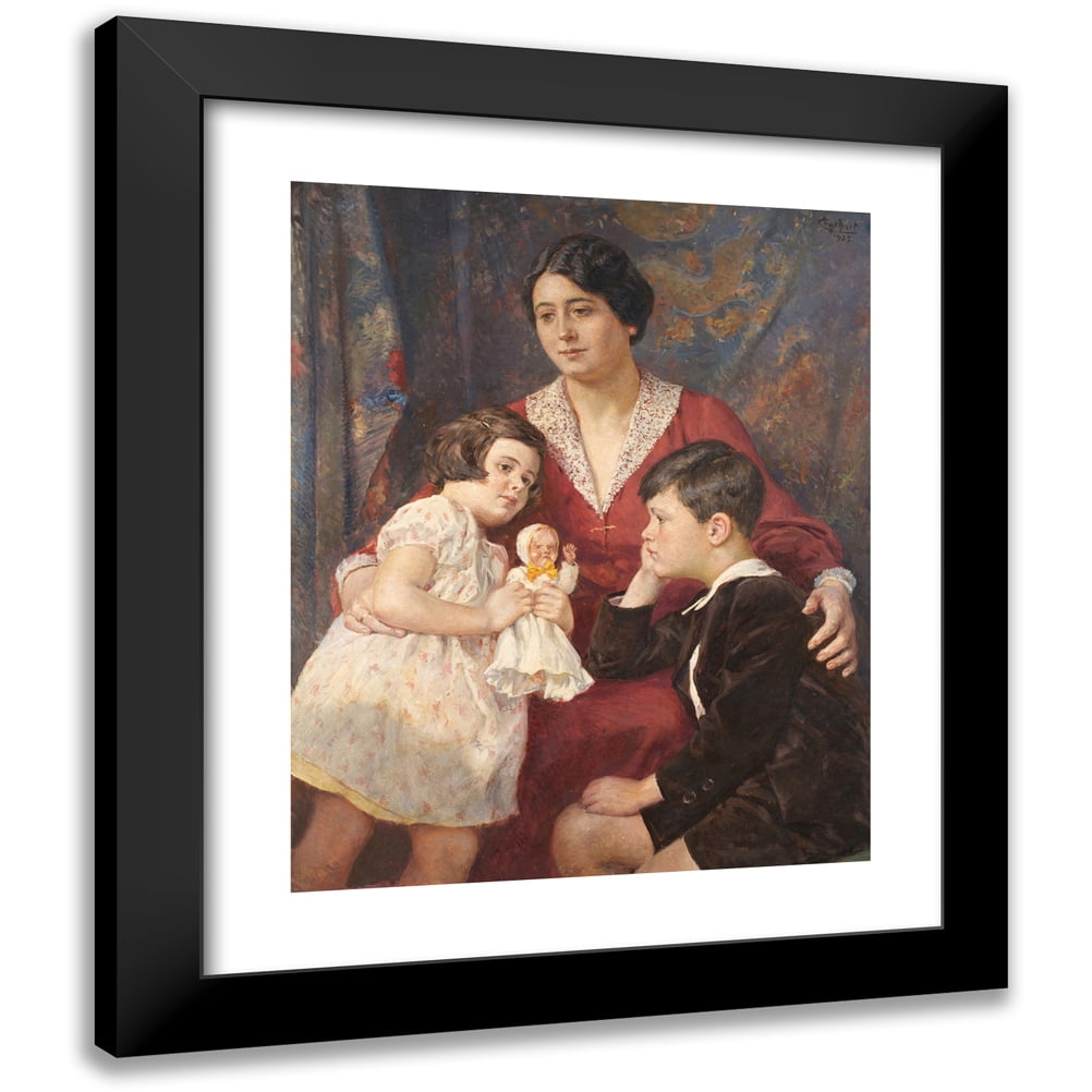 Josef Engelhart 15x18 Black Modern Framed Museum Art Print Titled - Mrs ...
