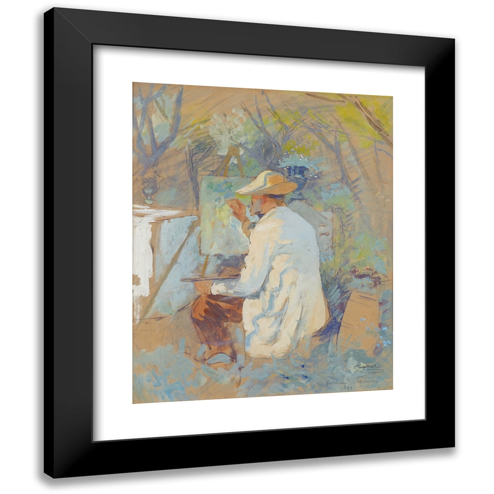 Josef Engelhart 15x18 Black Modern Framed Museum Art Print Titled ...