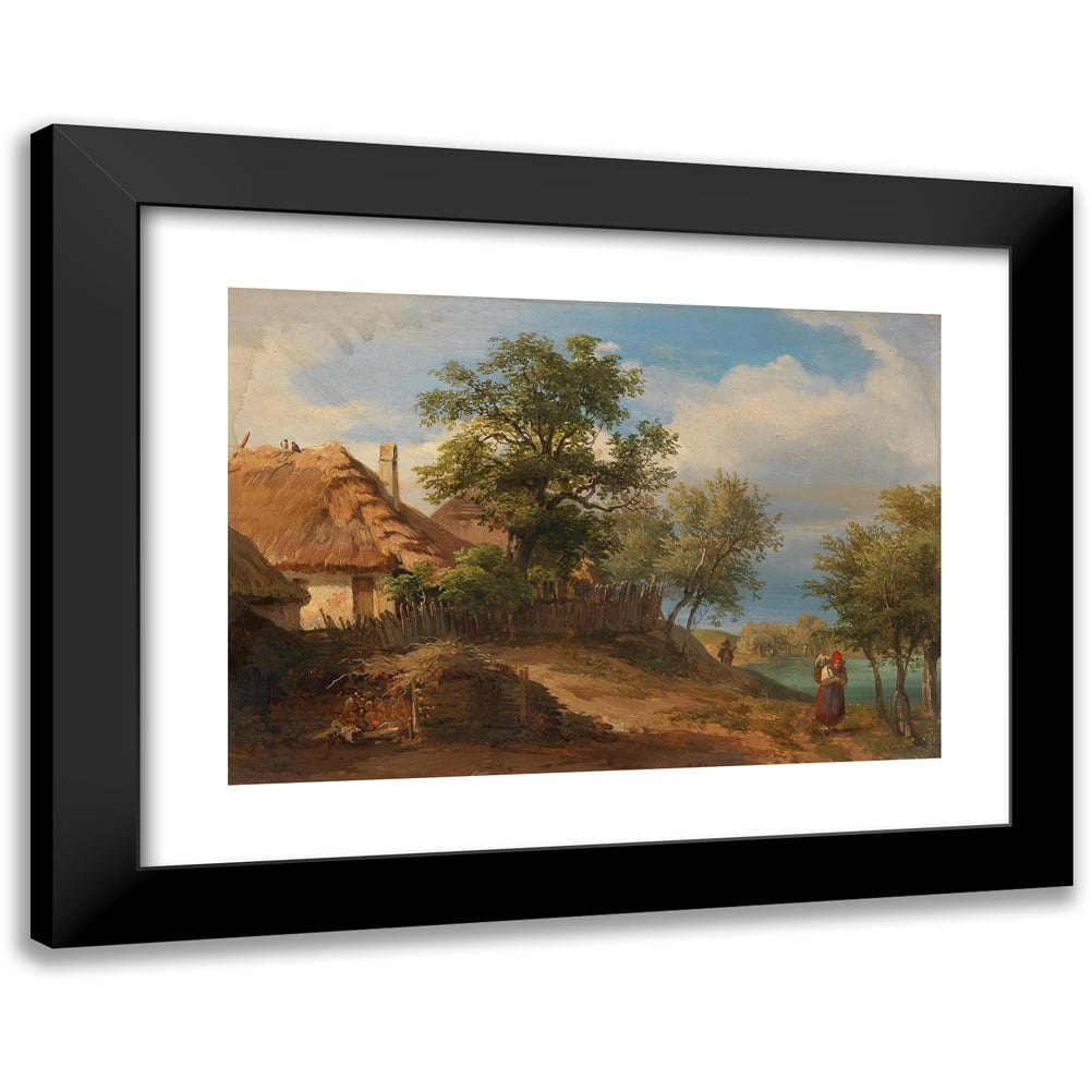 Josef Höger 24x18 Black Modern Framed Museum Art Print Titled ...