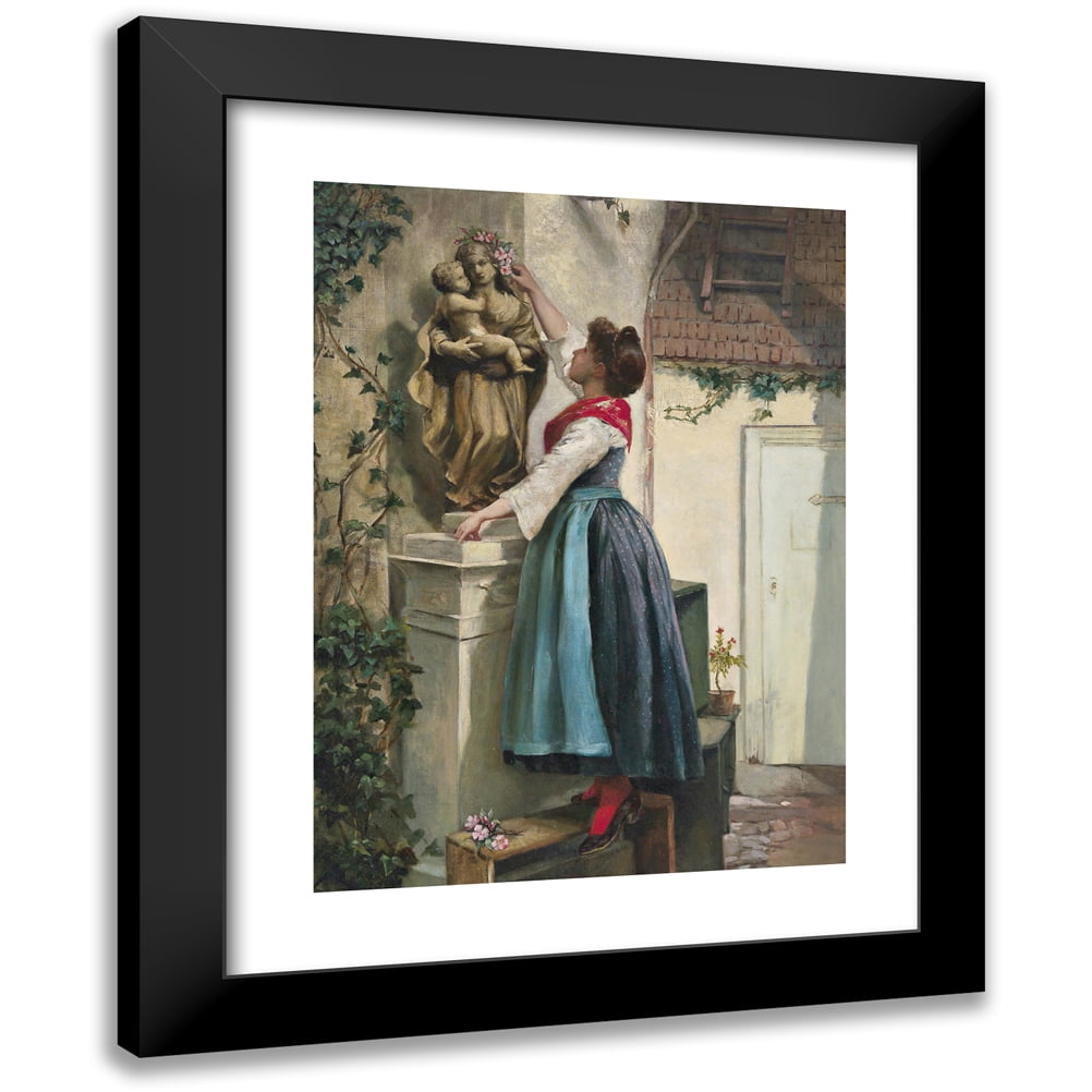 Josef Kinzel 11x14 Black Modern Framed Museum Art Print Titled - Floral ...