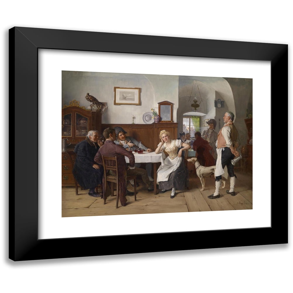 Josef Kinzel 24x19 Black Modern Framed Museum Art Print Titled - In the ...