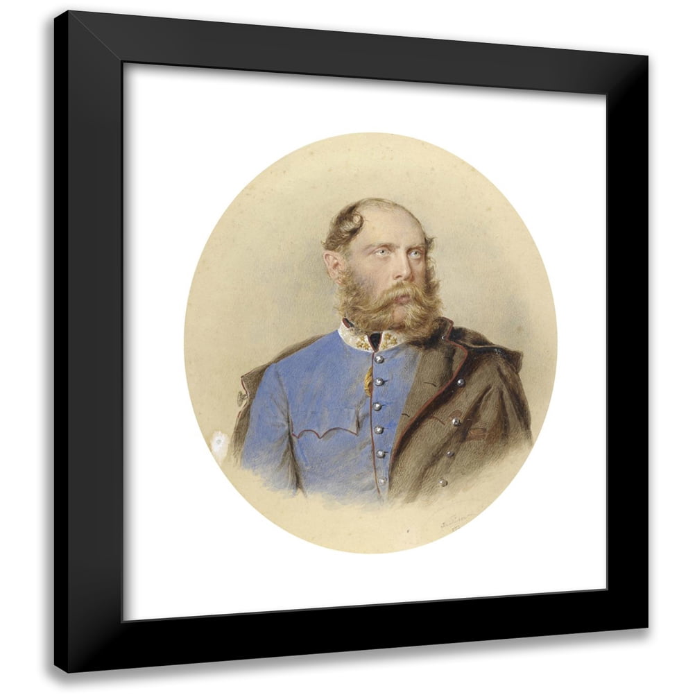 Josef Kriehuber 15x17 Black Modern Framed Museum Art Print Titled ...