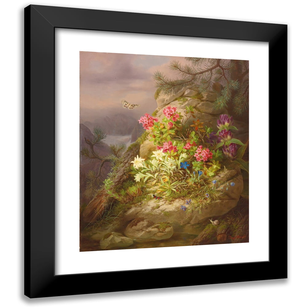 Josef Lauer 12x14 Black Modern Framed Museum Art Print Titled - Still ...