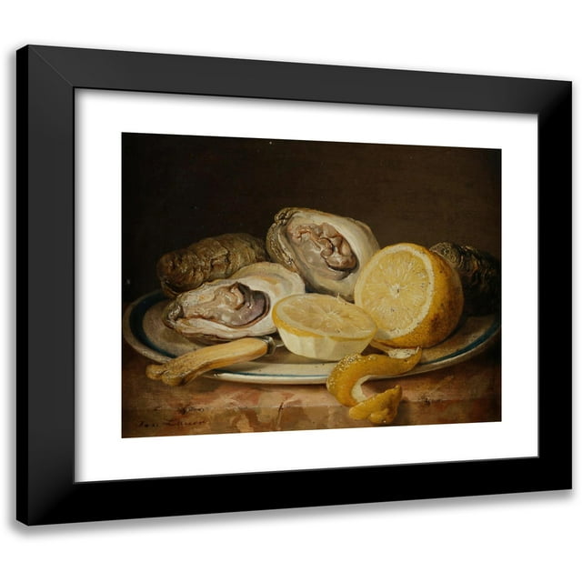 Josef Lauer 14x12 Black Modern Framed Museum Art Print Titled - Still ...