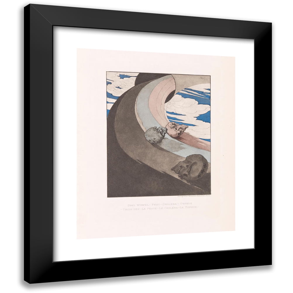 Josef Sattler 12x14 Black Modern Framed Museum Art Print Titled - A ...