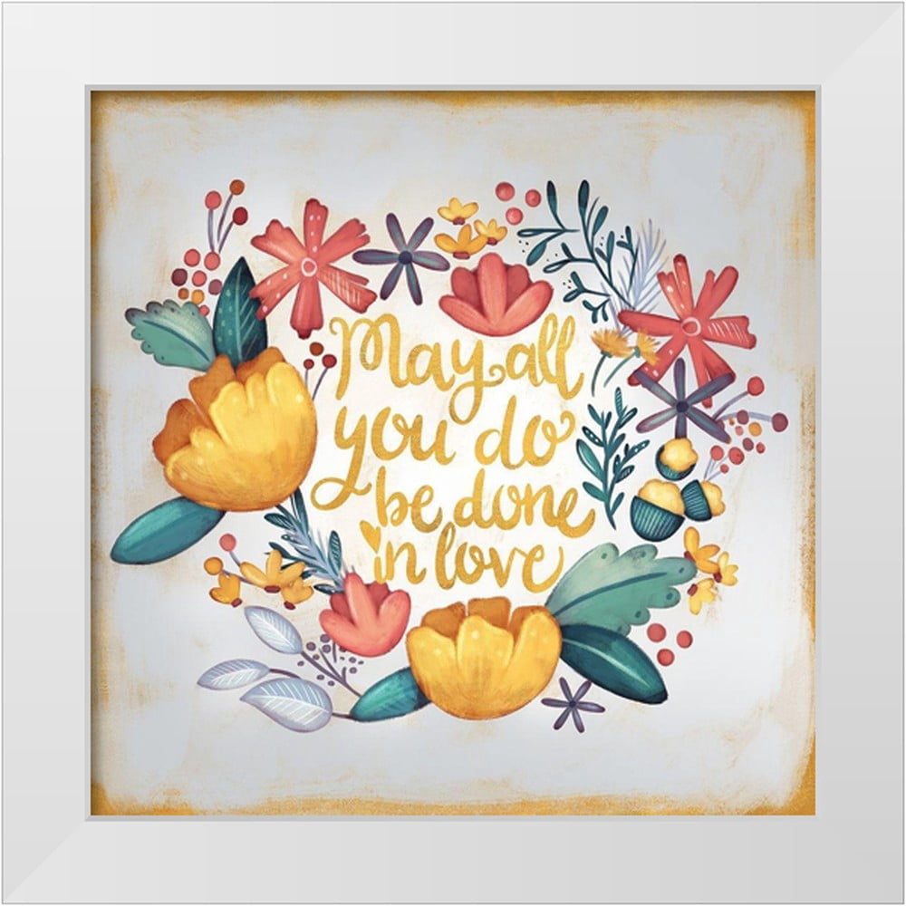 Josefina 26x26 White Modern Wood Framed Museum Art Print Titled - May ...