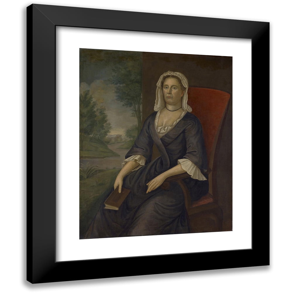Joseph Badger 12x14 Black Modern Framed Museum Art Print Titled - Mrs ...