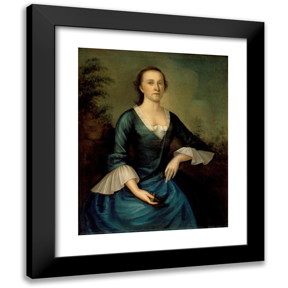 Joseph Badger 12x14 Black Modern Framed Museum Art Print Titled ...