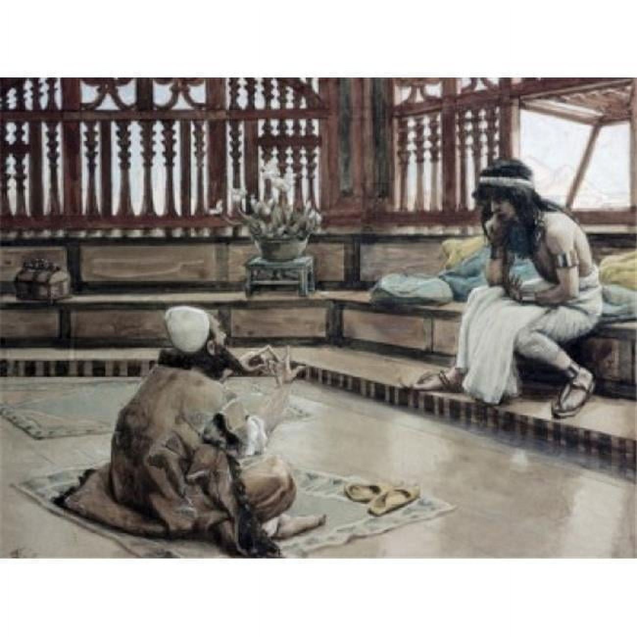 Joseph Converses with Judah His Brother James Tissot 1836-1902 French ...