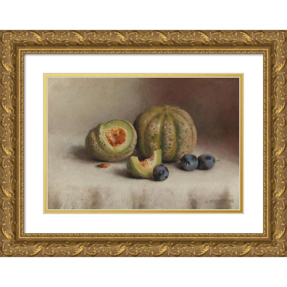 Joseph Decker 14x11 Gold Ornate Wood Frame and Double Matted Museum Art Print Titled - Still ...