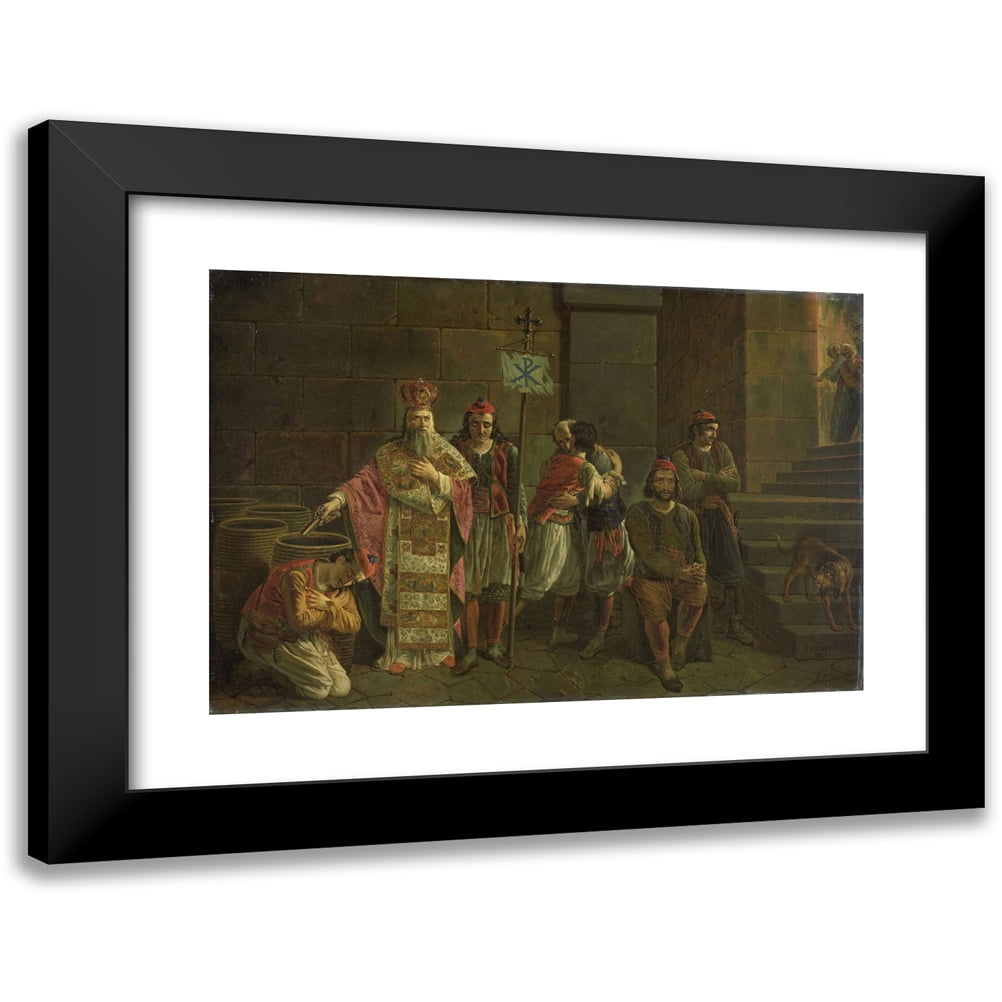 Joseph-Denis Odevaere 14x11 Black Modern Framed Museum Art Print Titled ...