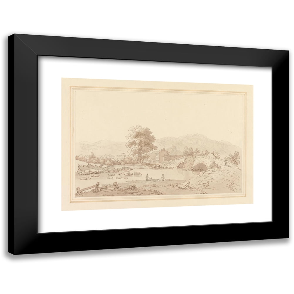 Joseph Farington 18x14 Black Modern Framed Museum Art Print Titled ...