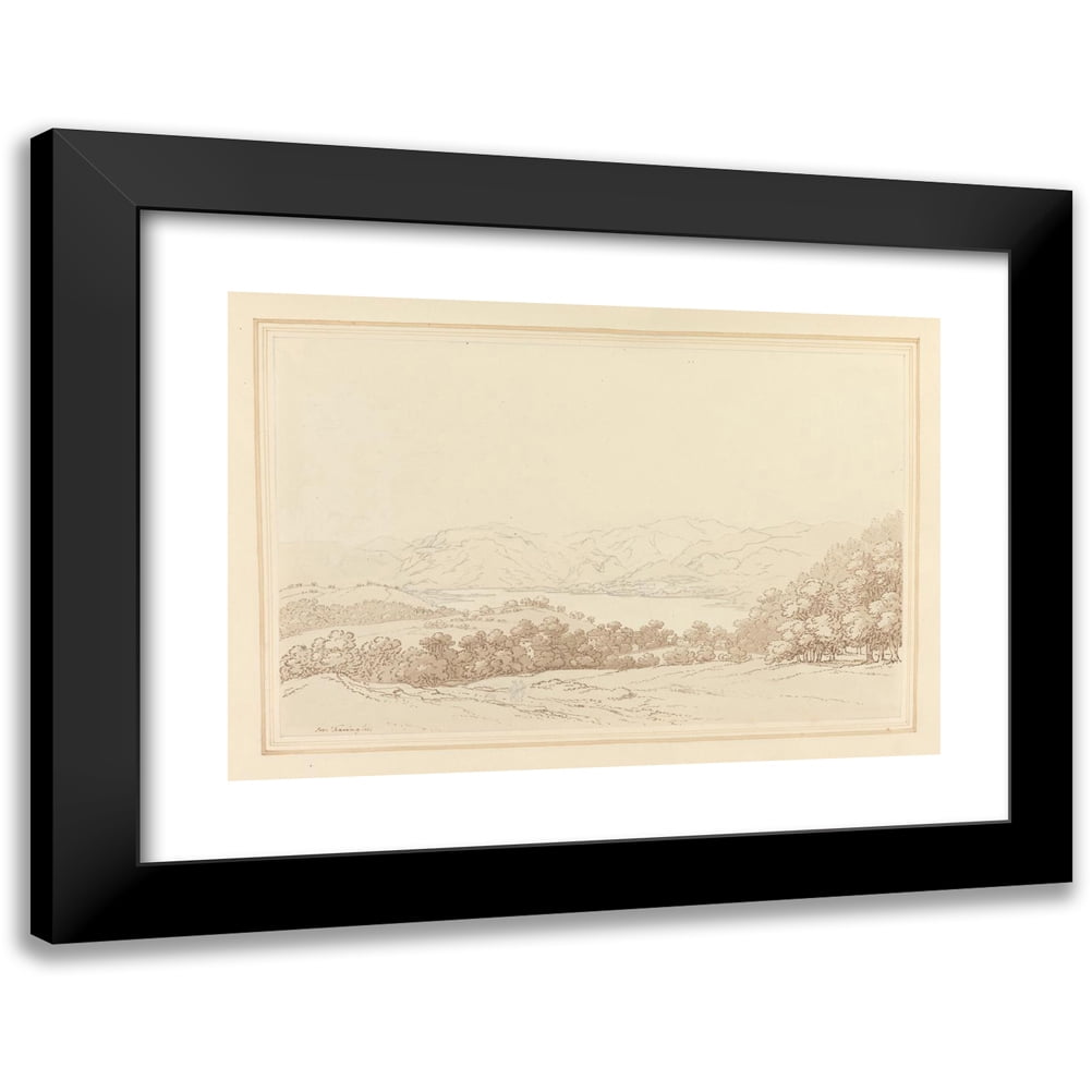 Joseph Farington 18x14 Black Modern Framed Museum Art Print Titled ...