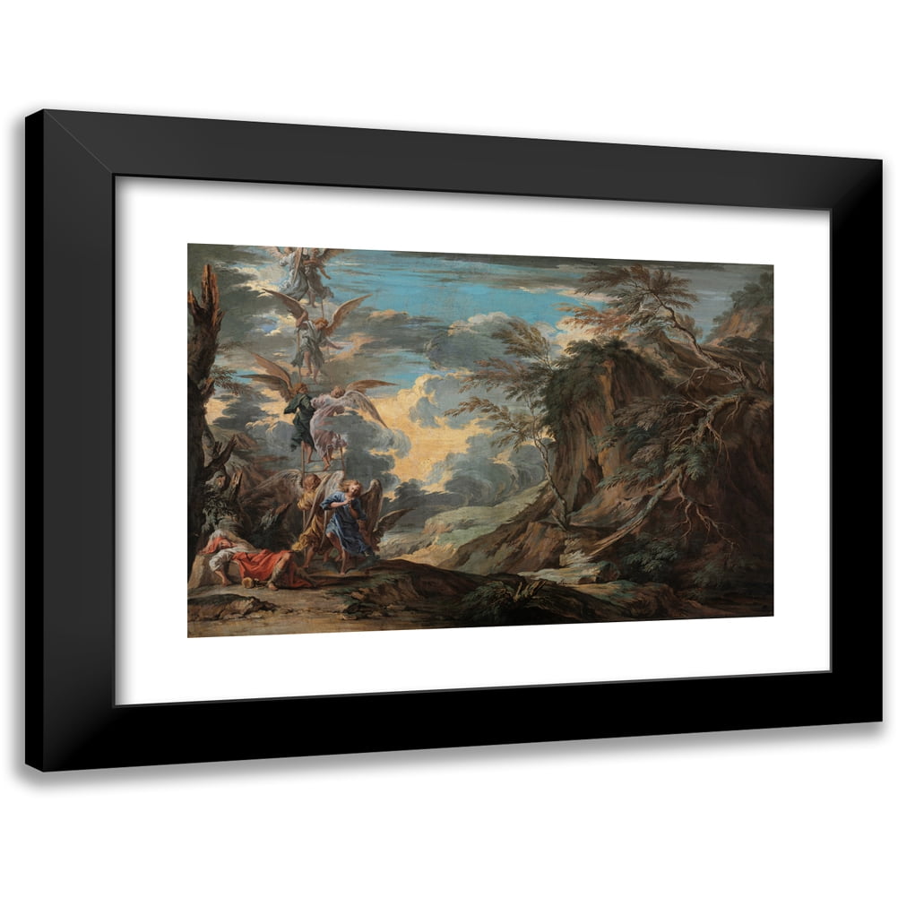 Joseph Goupy 24x17 Black Modern Framed Museum Art Print Titled - Jacob ...