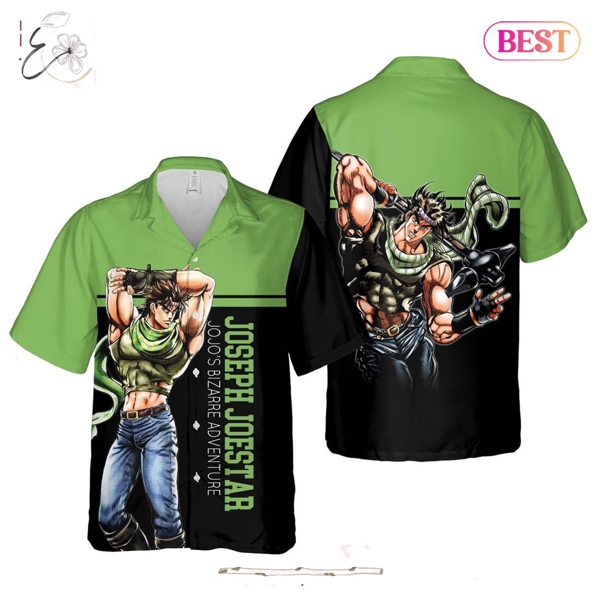 Joseph Joestar Hawaiian Shirt Jojos Bizarre Adventure Anime Shirt for ...
