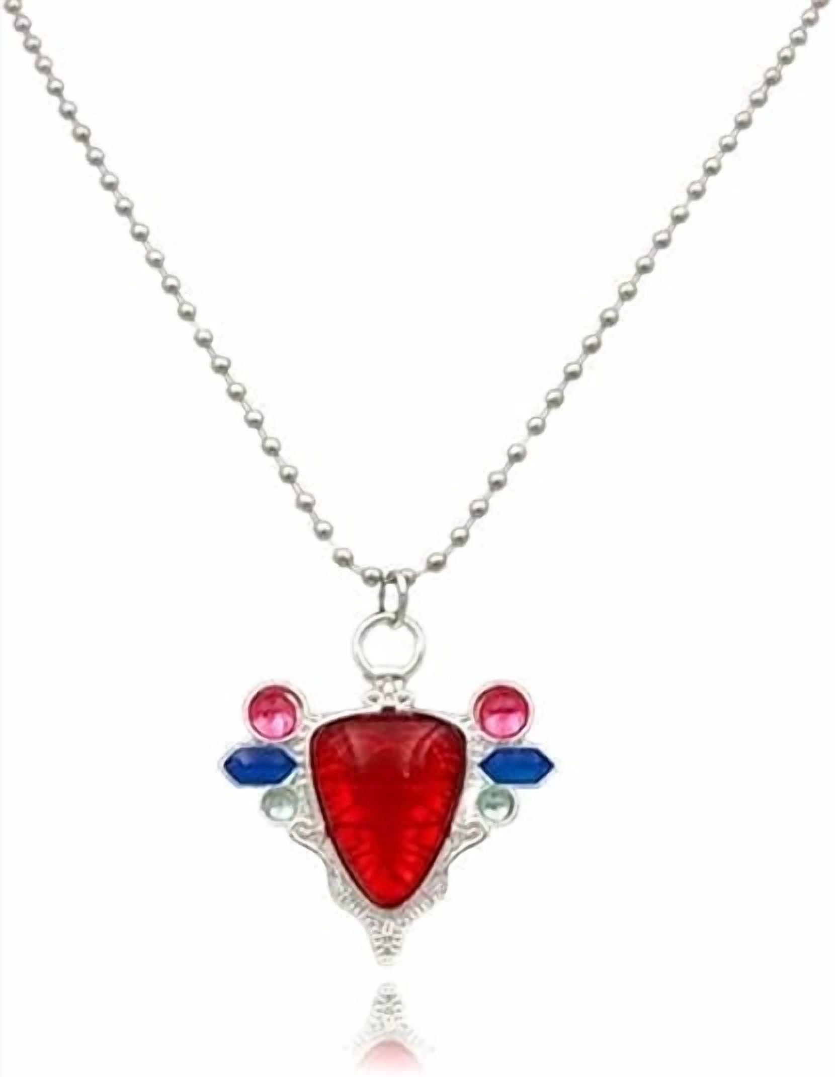 iirukaa Anime JJBA Joseph Joestar Necklace Red Stone of Aja Necklace ...