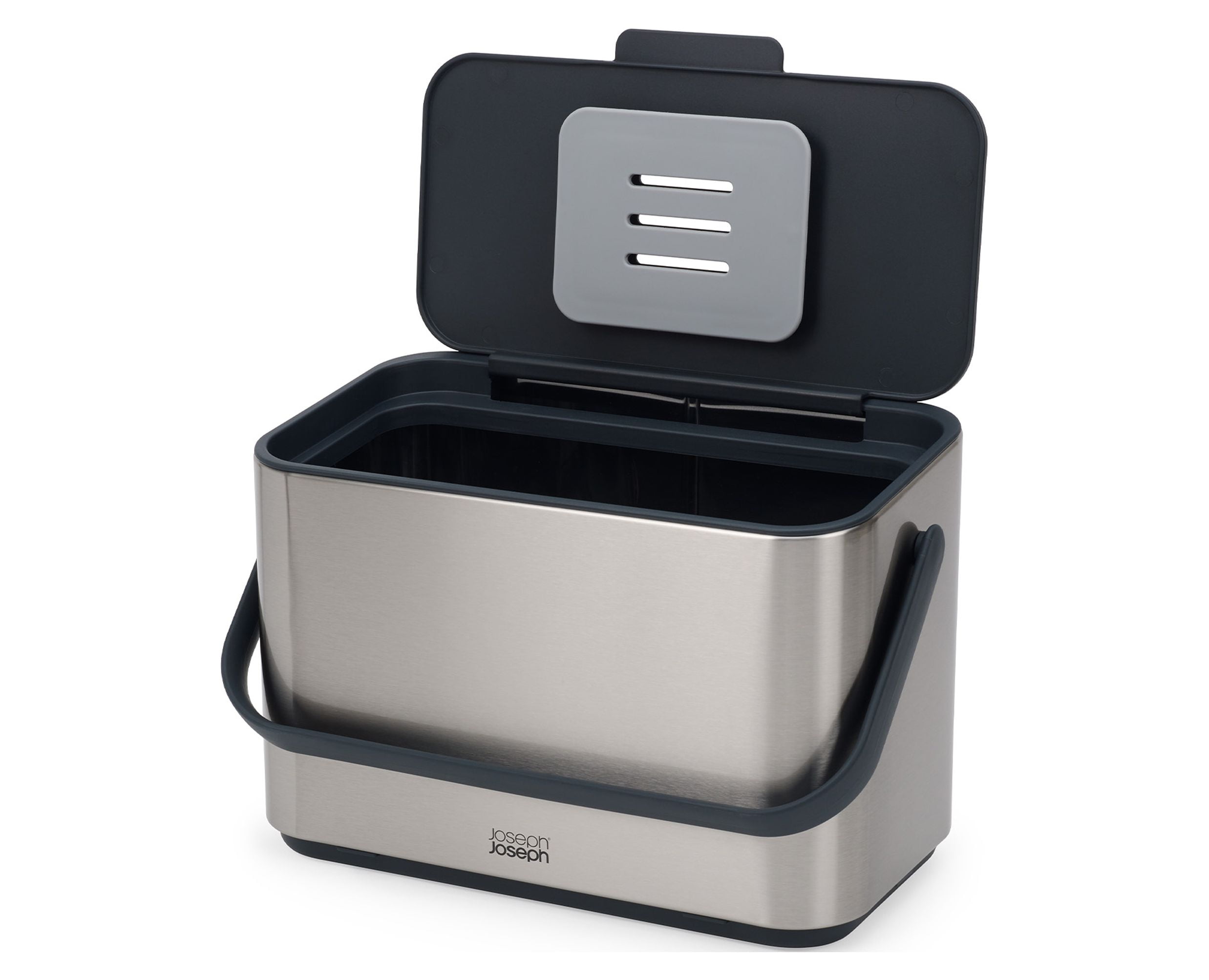 Joseph Joseph Collect 4-liter Stainless Steel Compost Food Caddy with ...