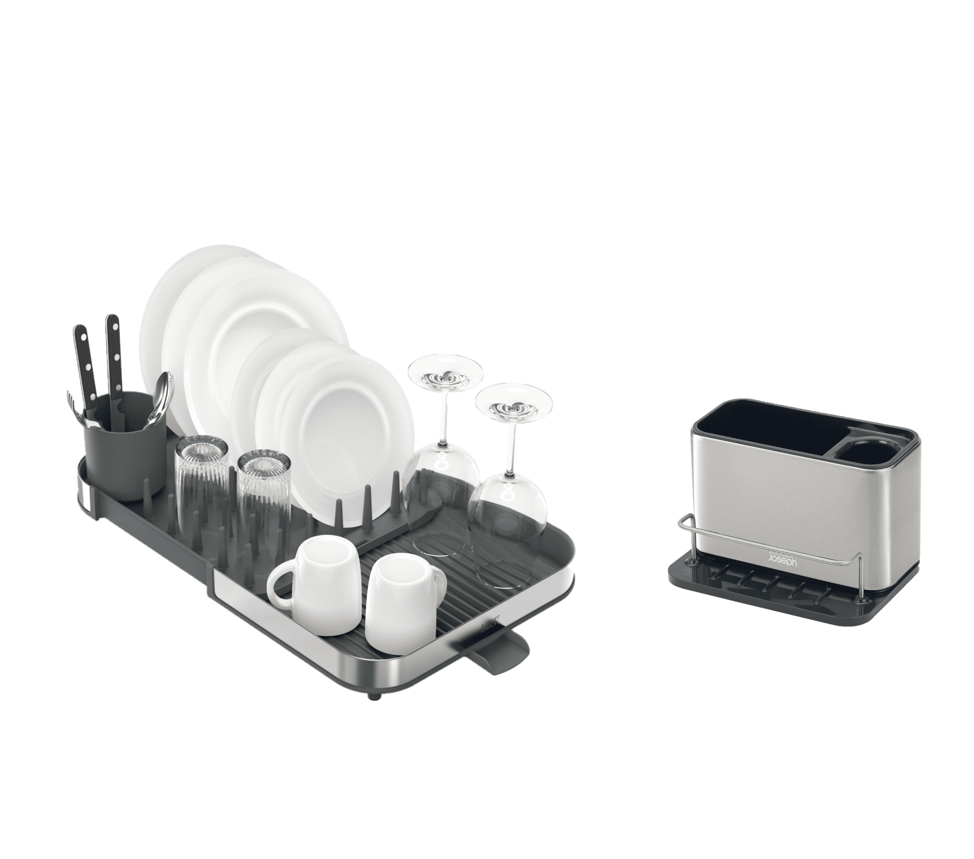 Joseph Joseph Expanding Dish Rack - Holds 16-Piece Dining Set - Walmart.com
