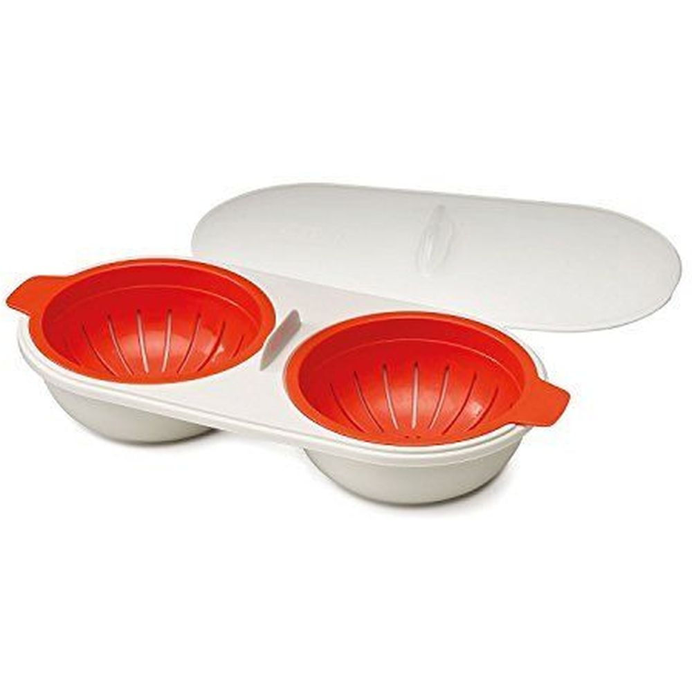 Joseph Joseph 45008 M Cuisine Microwave Egg Poacher, Stone/Orange ...