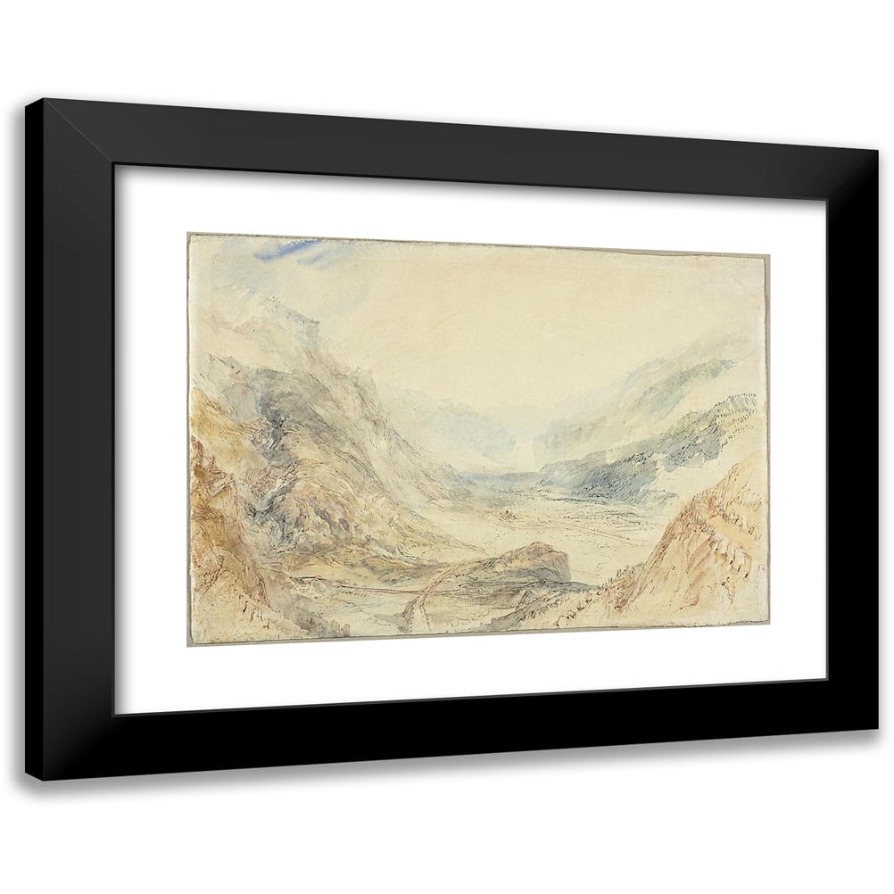 Joseph Mallord William Turner 14x11 Black Modern Framed Museum Art ...