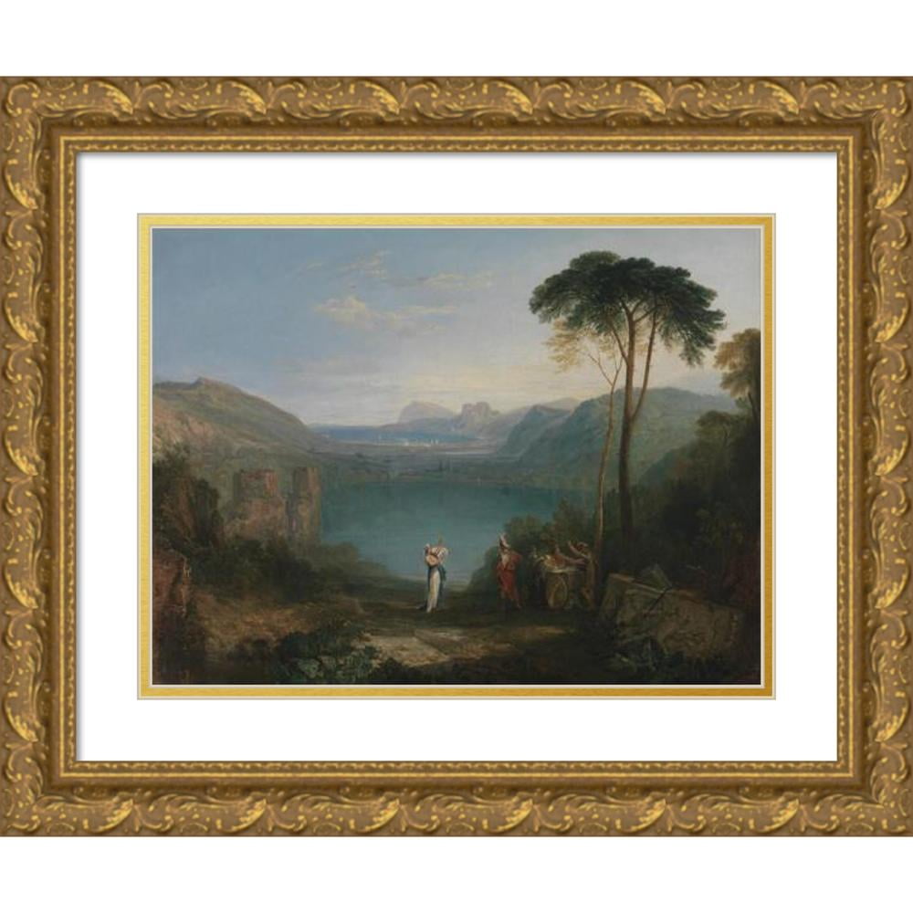 Joseph Mallord William Turner 14x11 Gold Ornate Wood Frame and Double ...