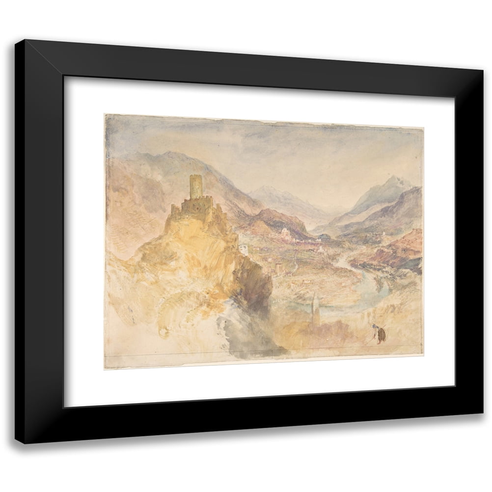 Joseph Mallord William Turner 14x12 Black Modern Framed Museum Art ...